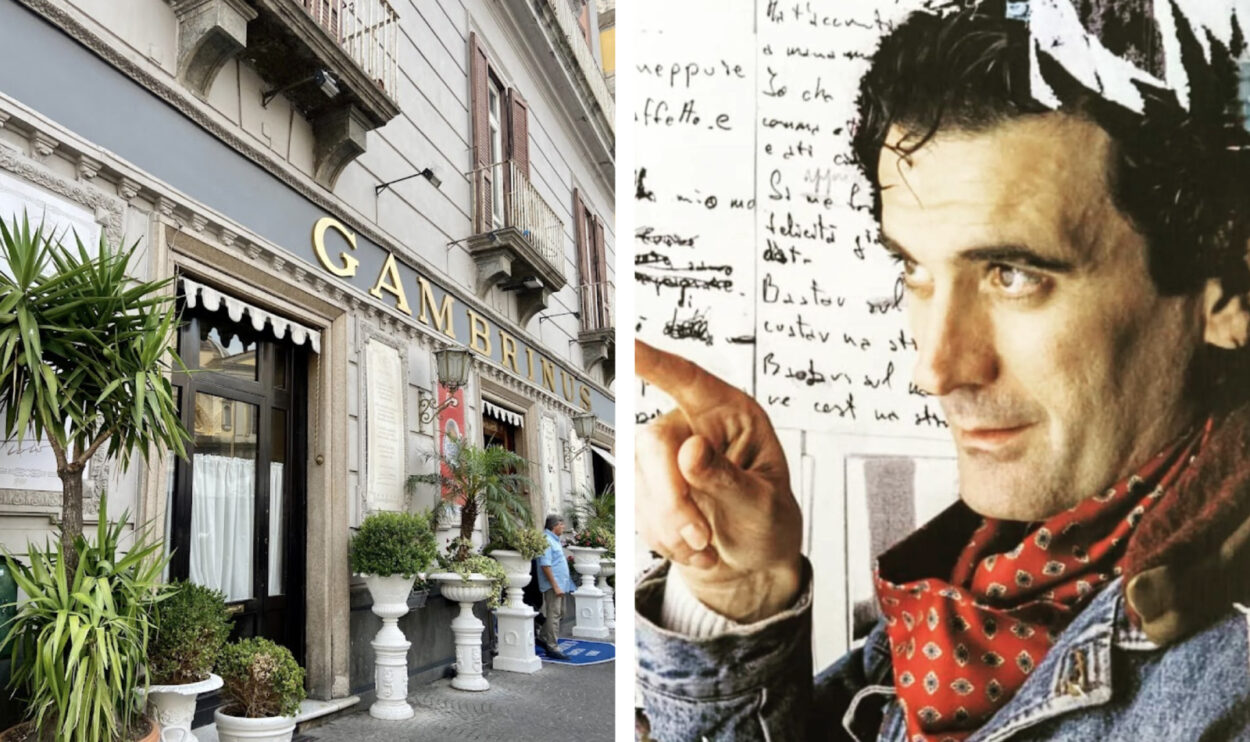 Massimo Troisi, festa a Napoli nel Caffè Gambrinus con dolci gratis