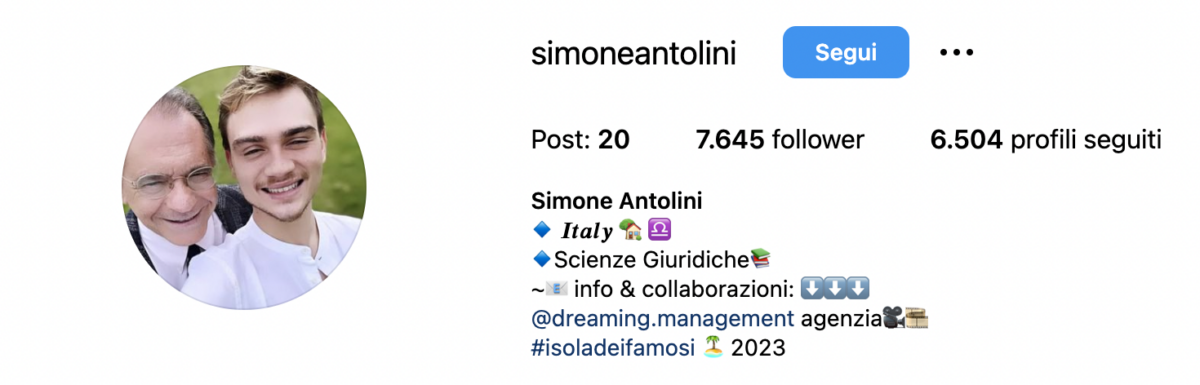 Who is Simone Antolini, companion Cecchi Paone. Daughter, age and parents