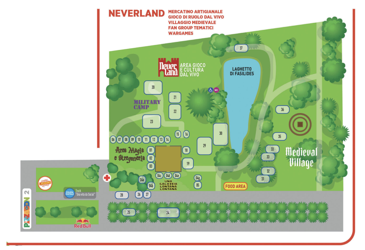 Naples Comicon 2023, map with areas and exhibitors
