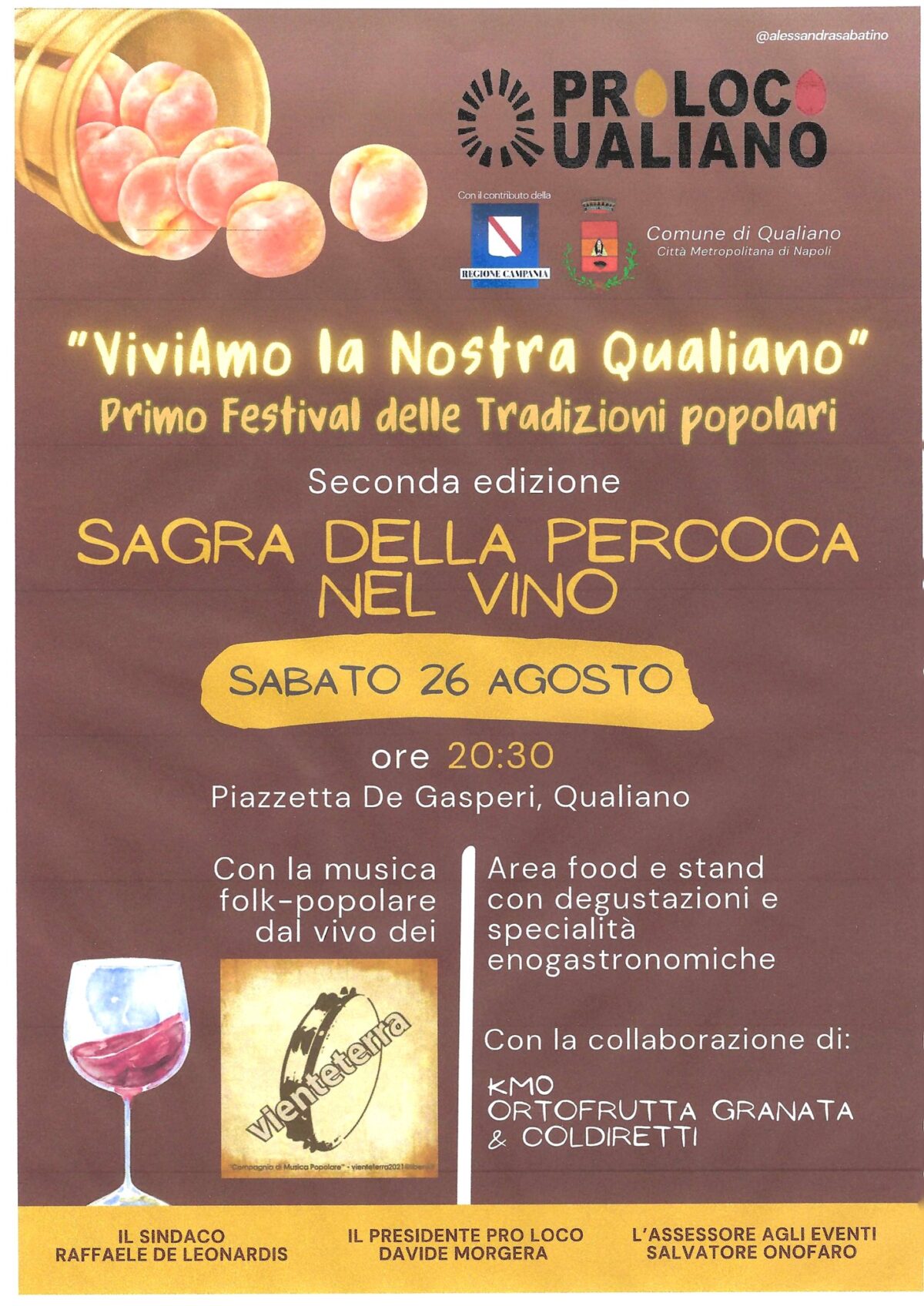 Sagra della Percoca nel Vino 2023 in Qualiano, the festival of popular ...