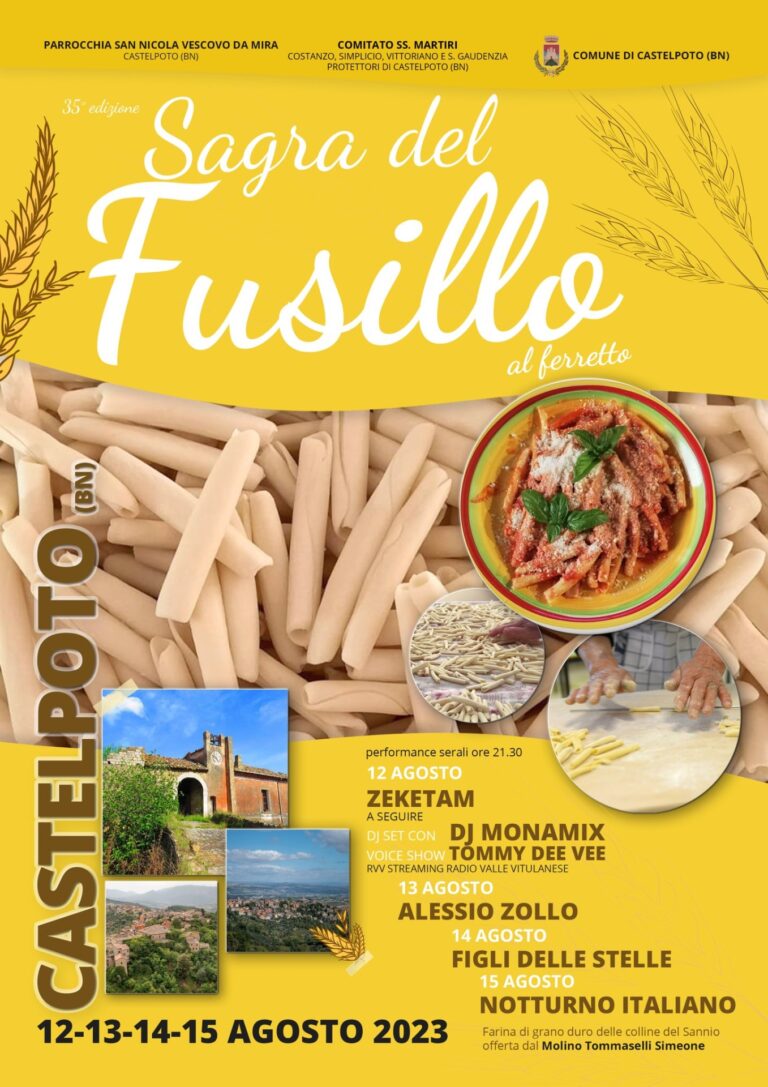 Festival of Fusillo al Ferretto 2023 in Castelpoto (BN)