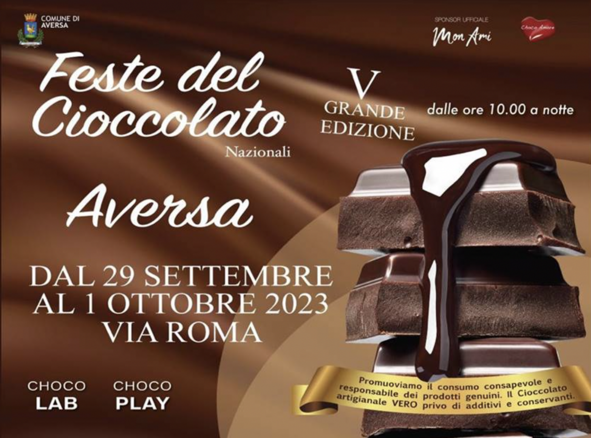 La Festa Del Cioccolato Artigianale ad Aversa ad ingresso gratuito