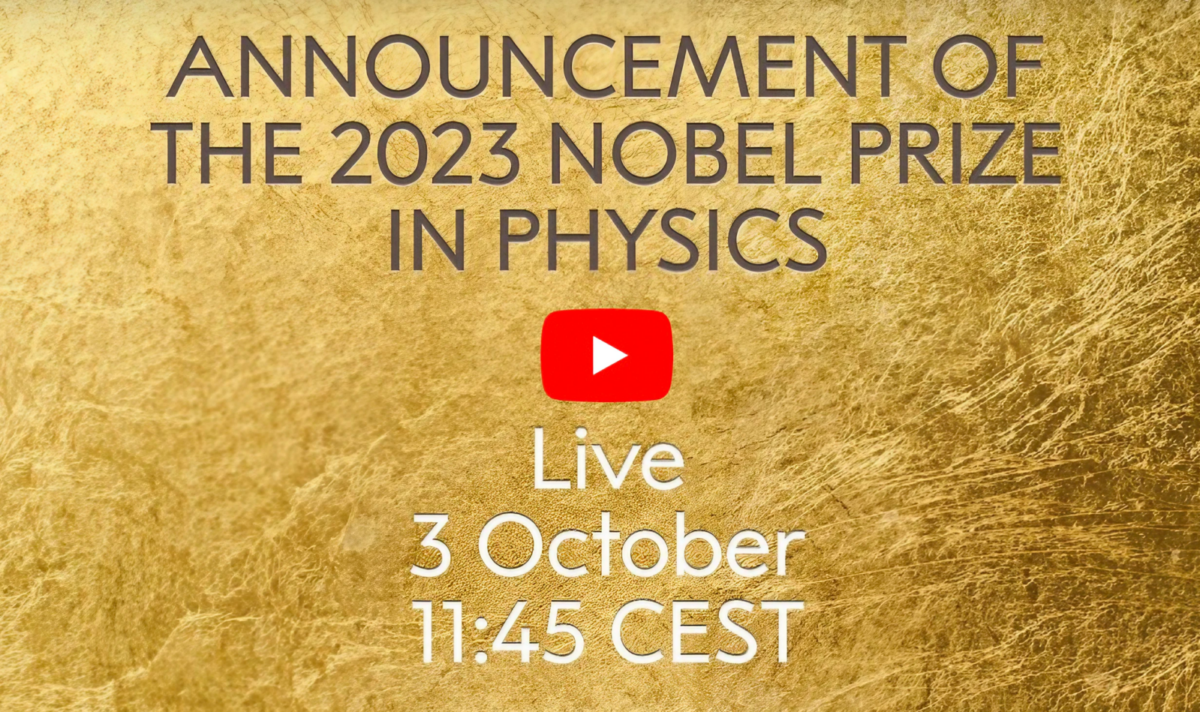 Nobel Prize for Physics 2023, live coverage of the event and the candidates