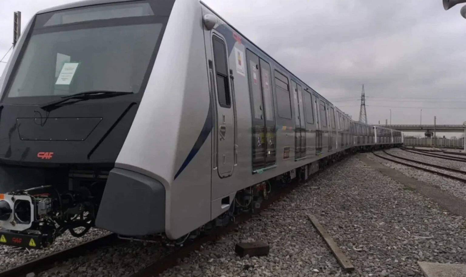 Afragola Line 10, sign for the station with driverless trains