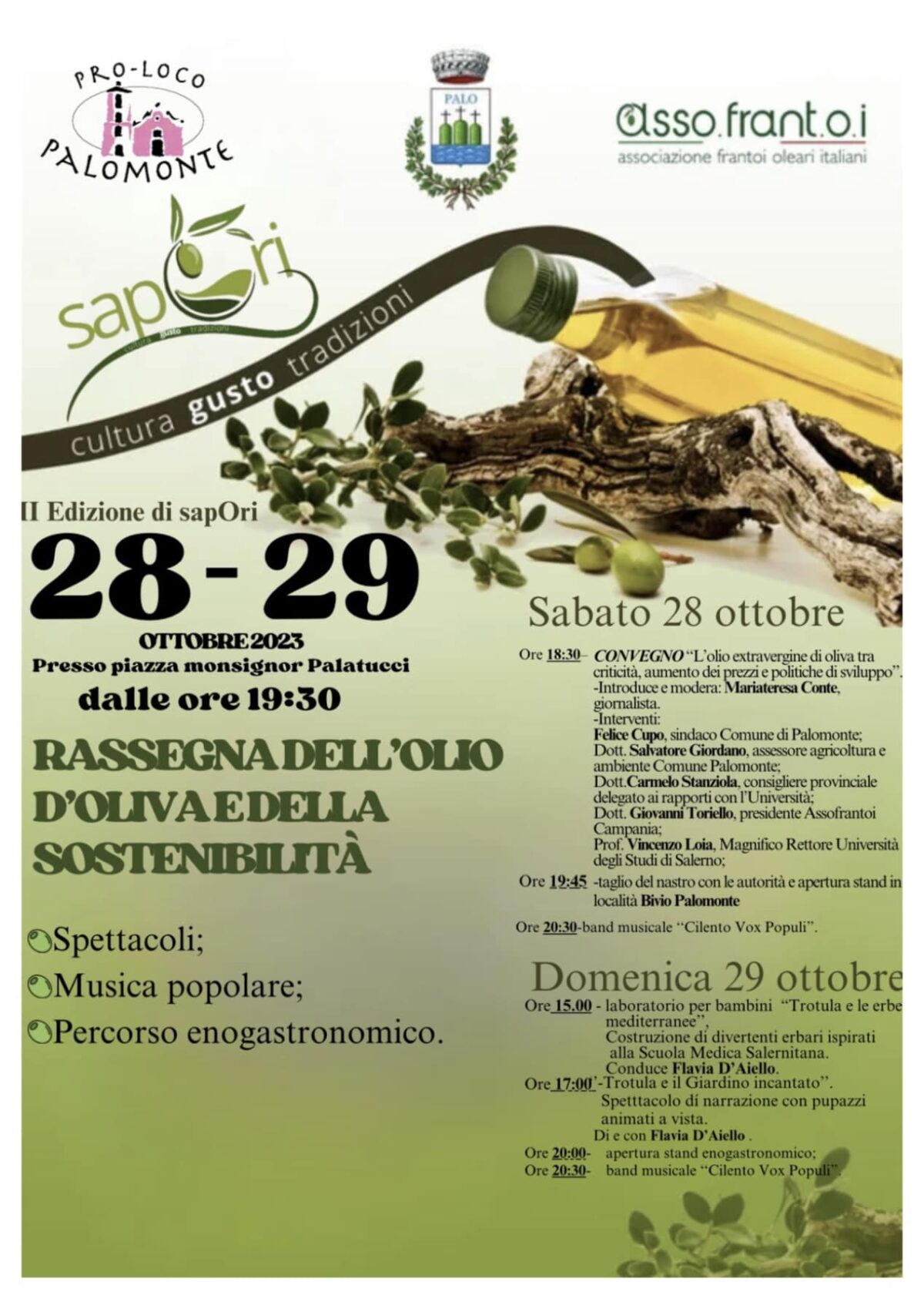 SapORI 2023, the food and wine journey of Evo oil