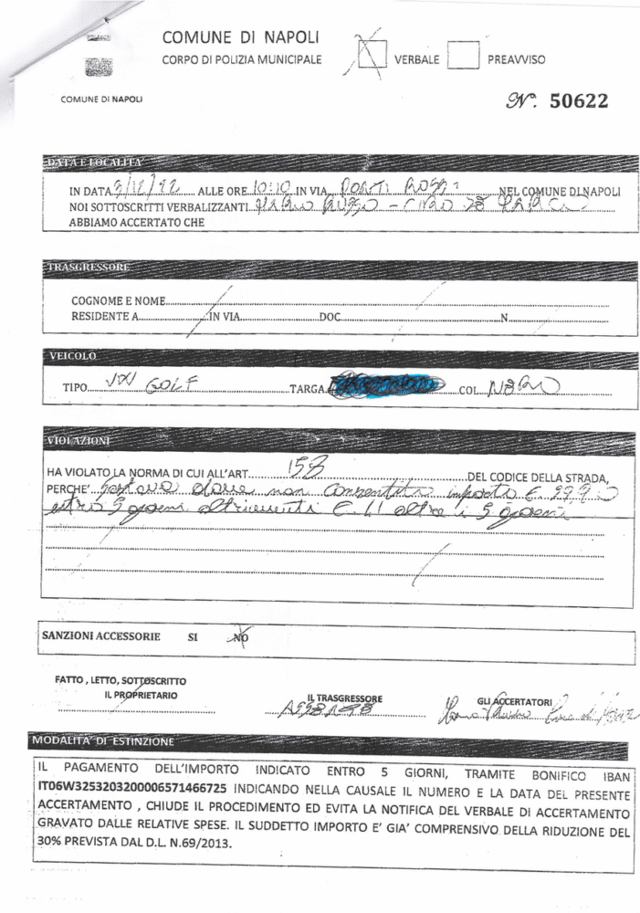 Fake fines in Naples, the scam is back, here's how to recognize them