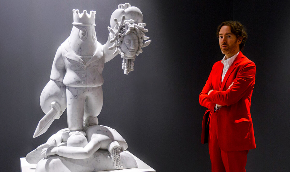 Philip Colbert at the MANN in Naples with the House of the Lobster ...