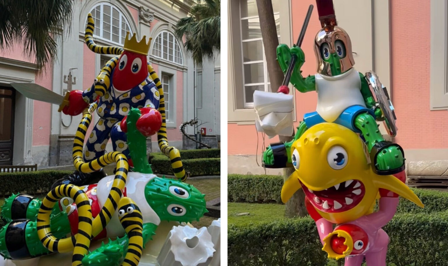 Philip Colbert at the MANN in Naples with the House of the Lobster ...