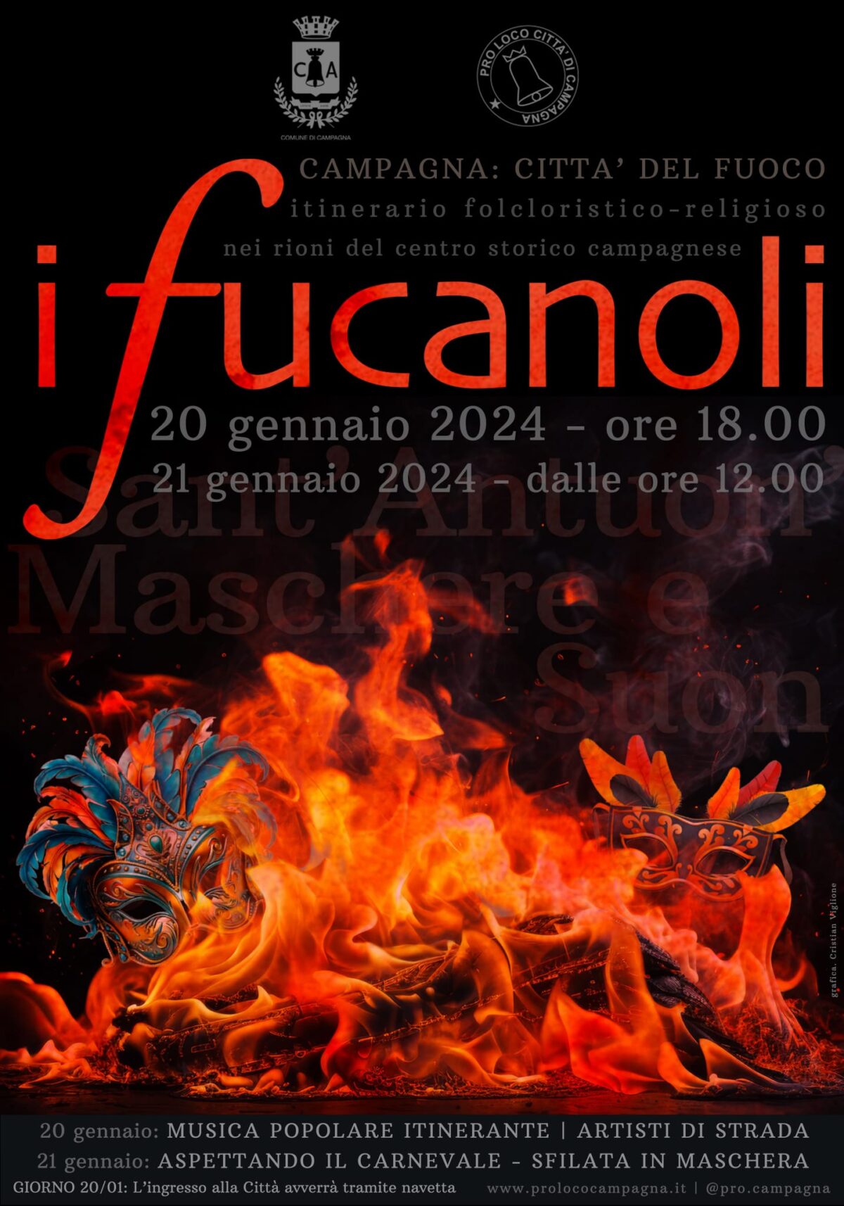 The Fucanoli for Sant'Antonio Abate with dances and tastings