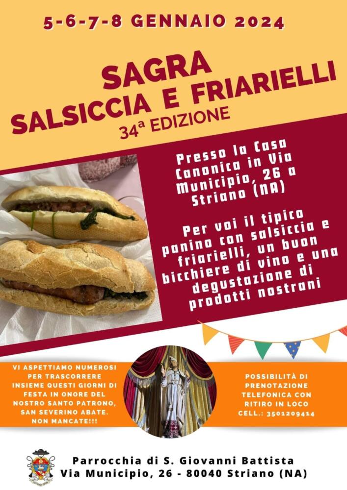 Sausage and Friarielli festival in Striano di Napoli