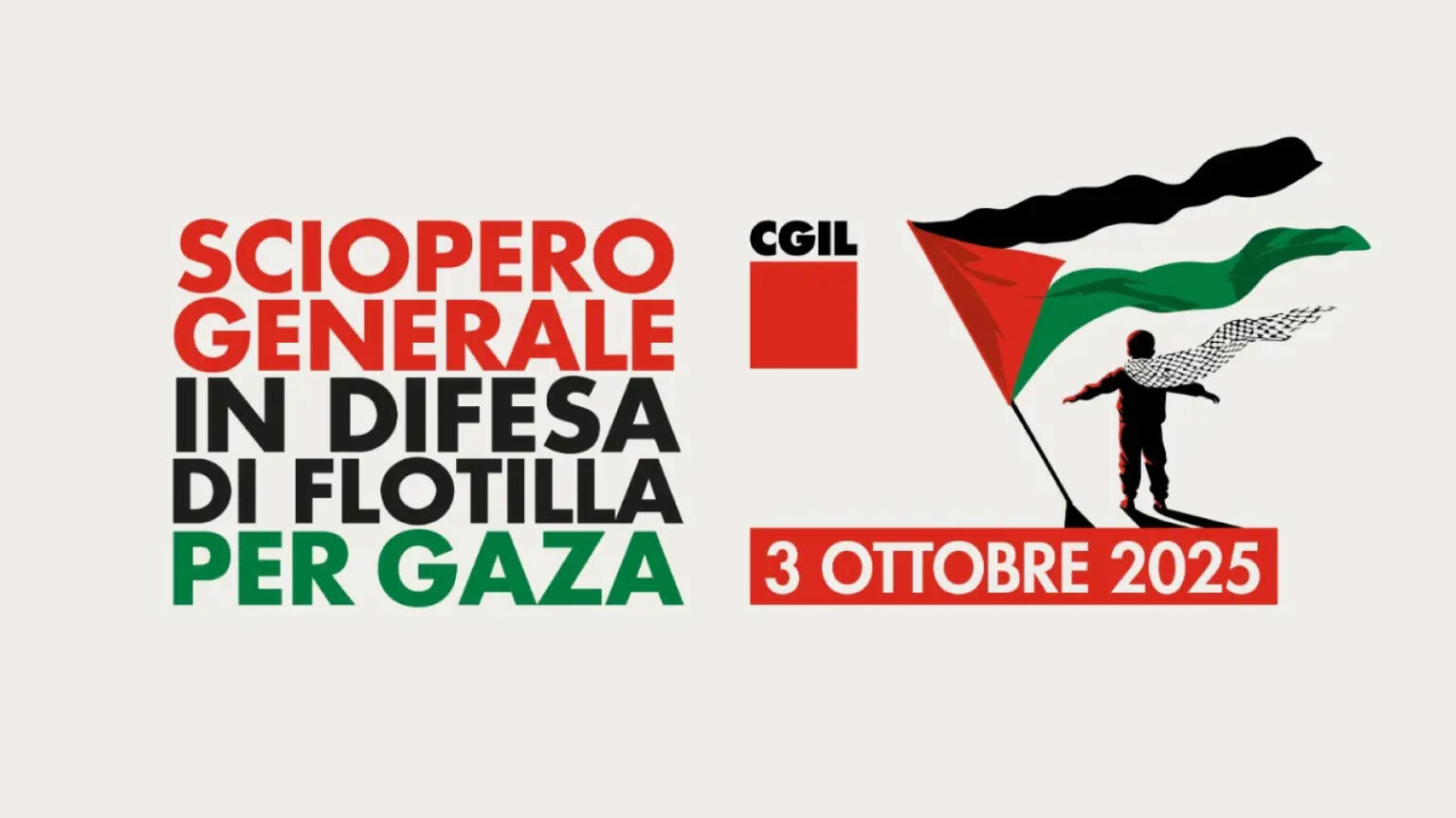 CGIL, general strike on October 3. Italy stops for the Flotilla and Gaza.