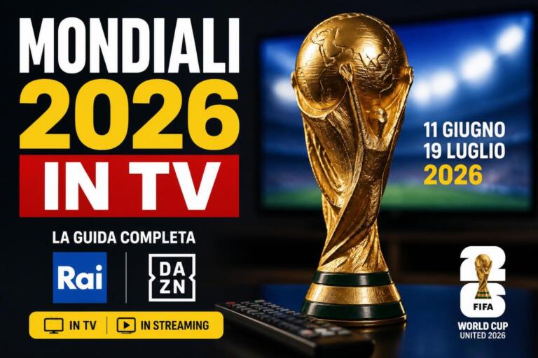 Copa do Mundo de 2026 na TV e no streaming: guia da Rai e da DAZN
