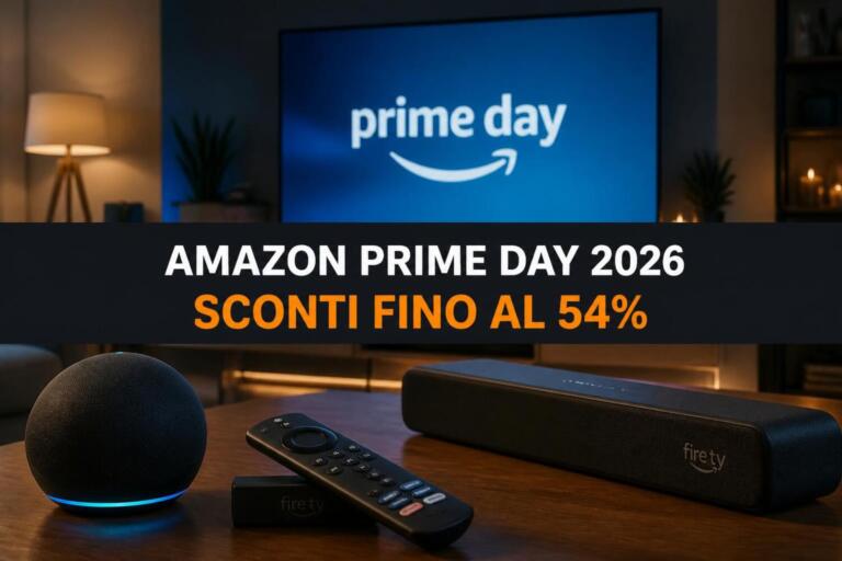 Prime Day Amazon 2026: al via gli sconti estivi
