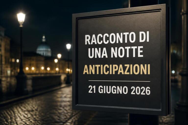 Racconto di una notte, 21 giugno 2026: anticipazioni puntata di oggi